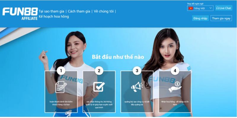 Cách Đăng Ký Đại Lý Fun88 - Nhận Hoa Hồng Khủng Mỗi Tháng